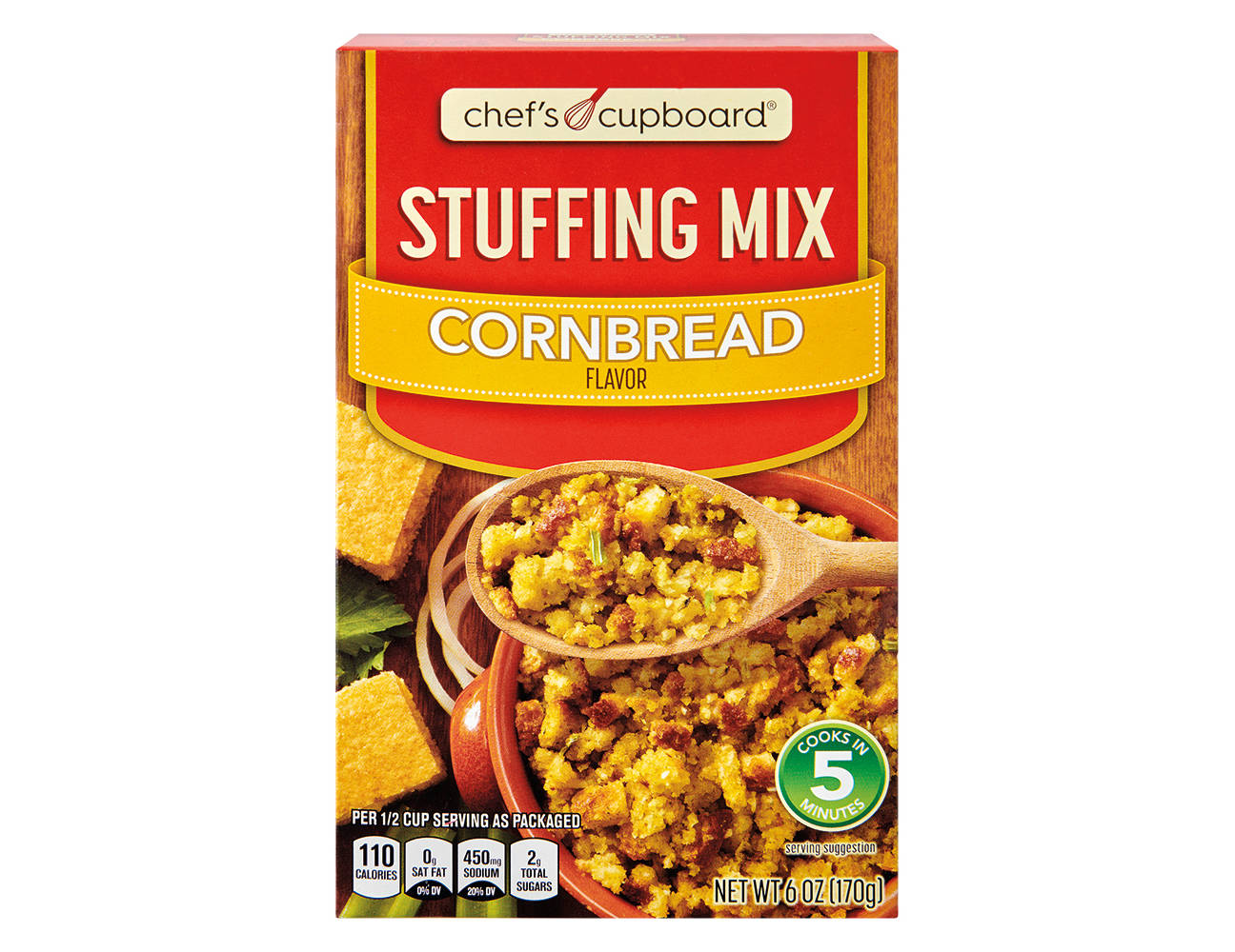 Chef's Cupboard Cornbread Stuffing Mix, 6 oz